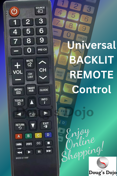 NEW TV BACKLIT REMOTE BN59-01199F For ALL SAMSUNG TV UN60D7000 UN65HU8